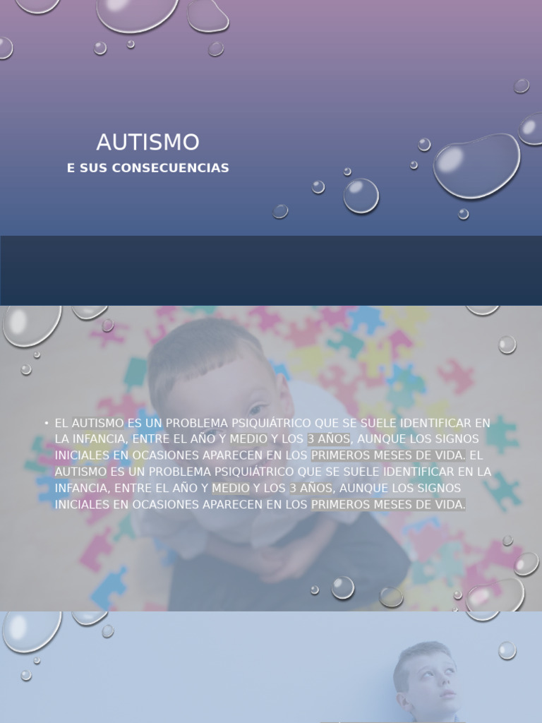 Autismo: Características y Consecuencias | PDF
