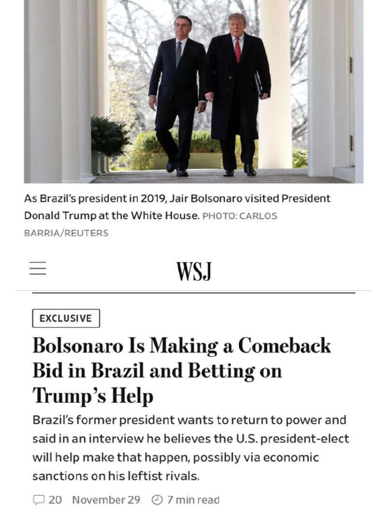 WSJ - Bolsonaro | PDF