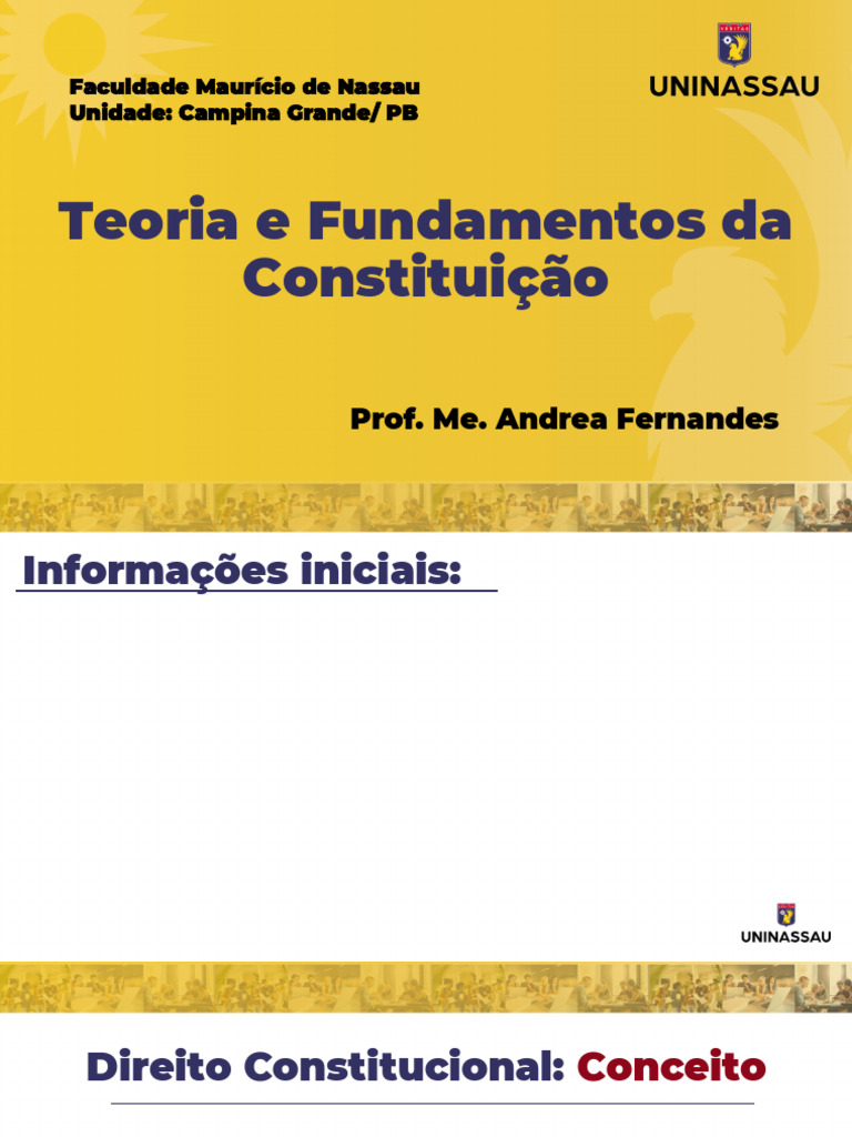 Fundamentos do Direito Constitucional | PDF | Constituição | Lei ...