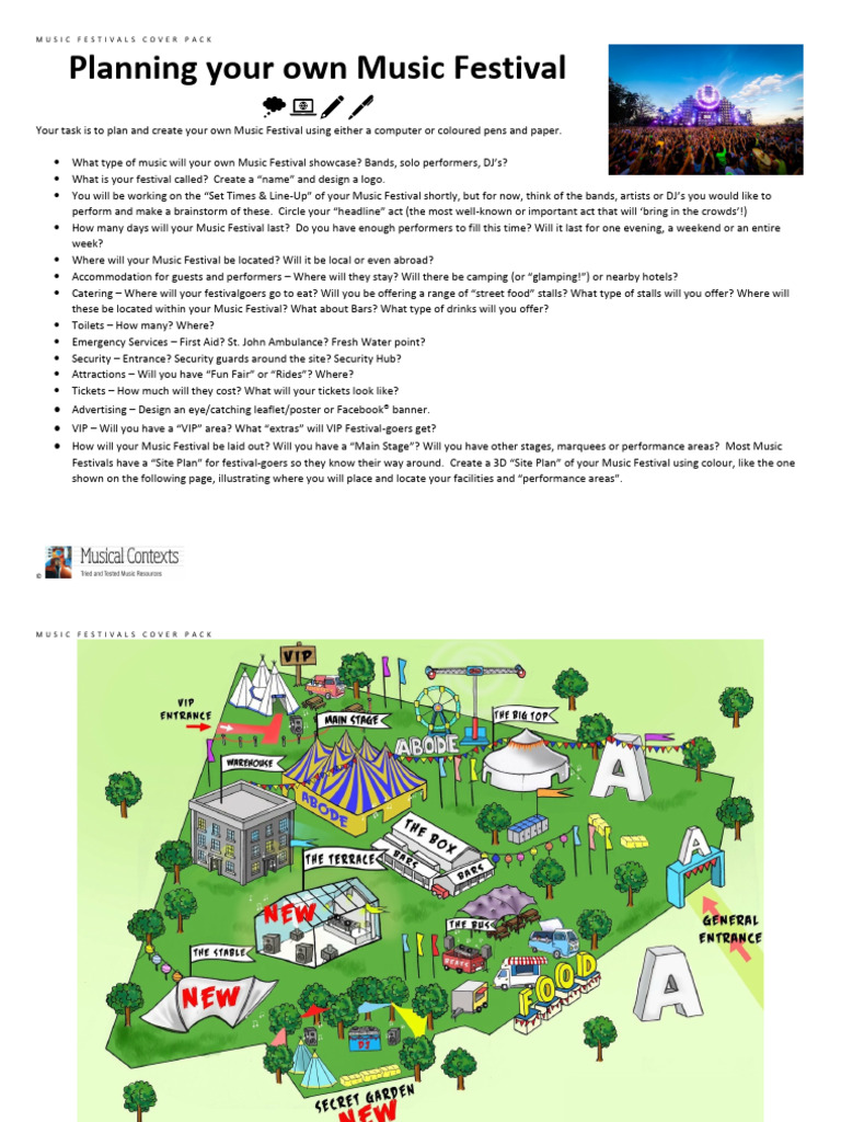 Planning Your Own Music Festival | PDF