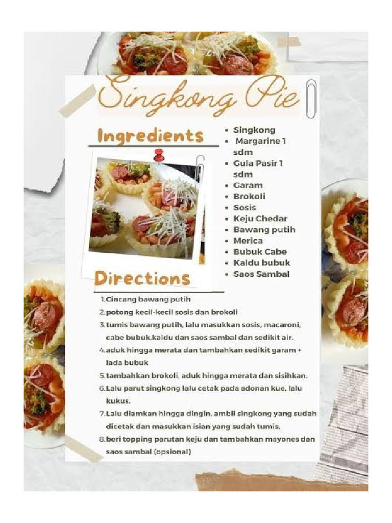 Singkong Pie | PDF