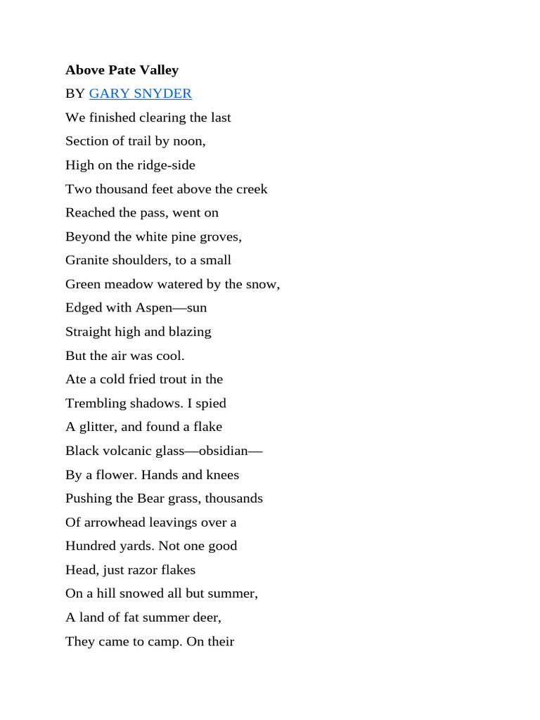 Above Pate Valley | PDF