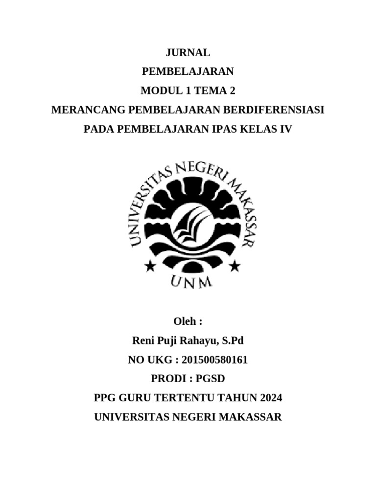 Jurnal PPG Modul 1 Pembelajaran 2 Ipas | PDF
