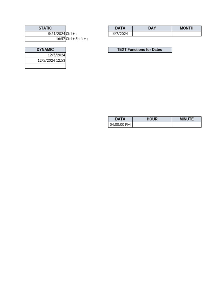 04 Advanced Excel Datetime And Text Functions Pdf Forms Of Cricket 7692