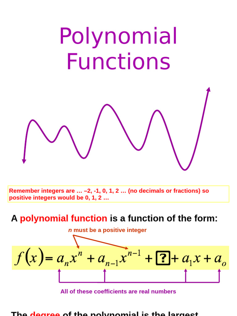 Polynomial Functions | PDF | Polynomial | Zero Of A Function