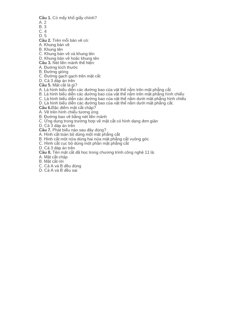 Bai Tap Cong Nghe | PDF