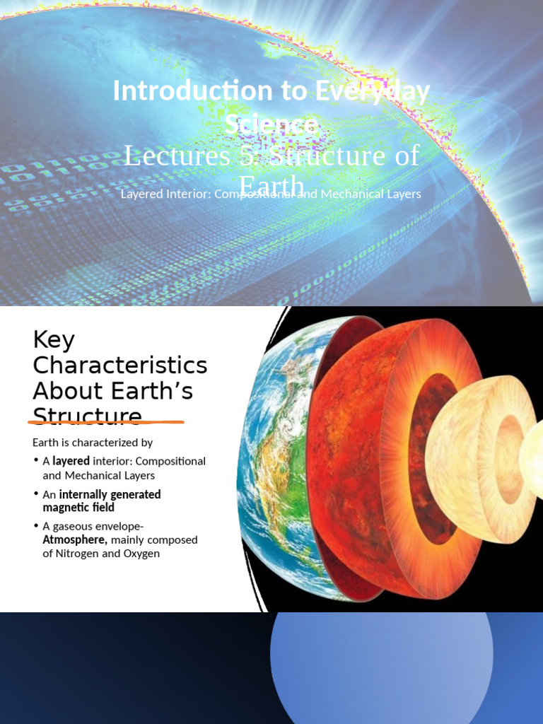 LEC 5 Earth's Structure | PDF | Earth | Plate Tectonics