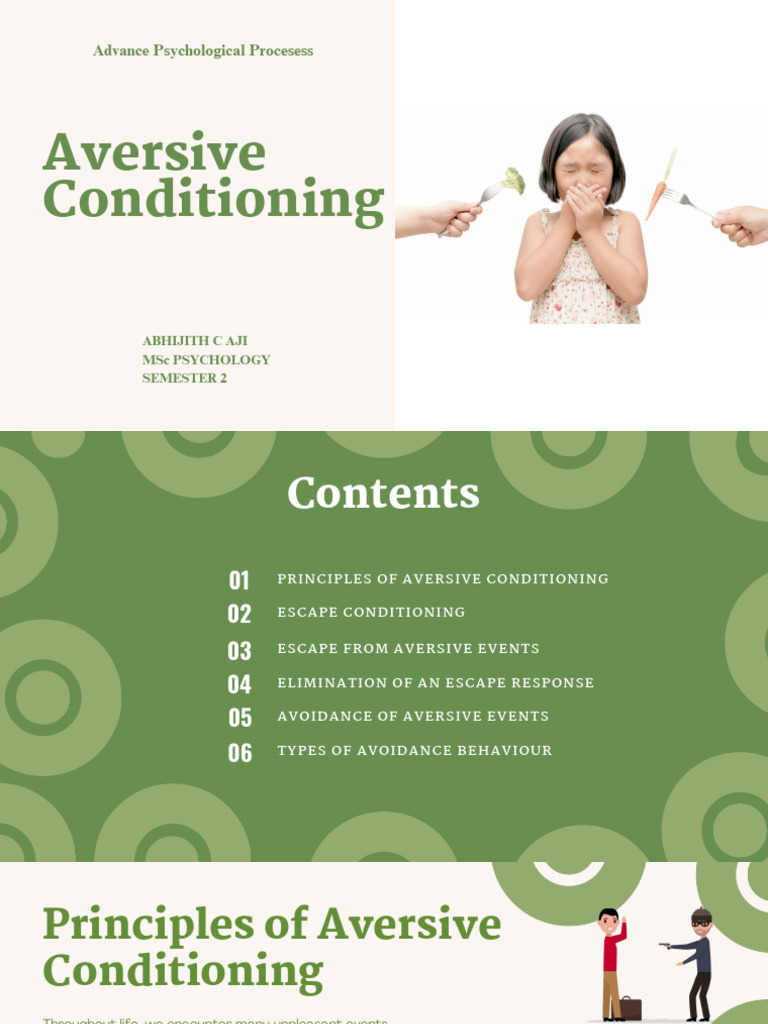 Aversive Conditioning | PDF | Reinforcement | Cognitive Science