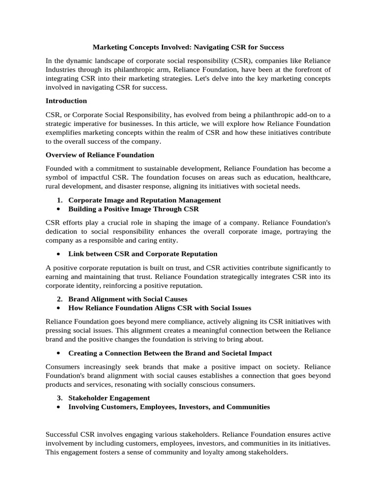 Part 3 CSR | PDF | Corporate Social Responsibility | Brand