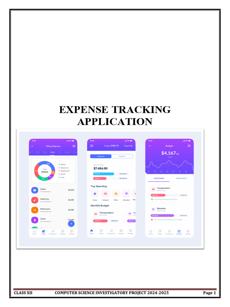 Computer Science Investigatory Project Class 12 | PDF | Graphical User ...