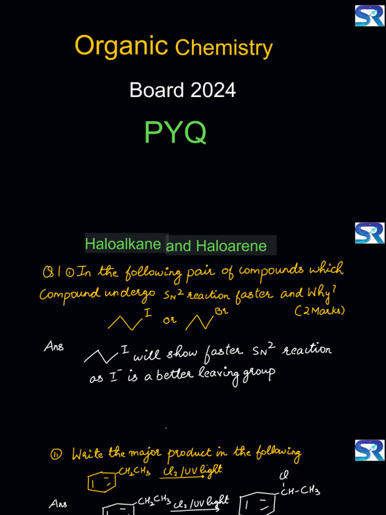 Organic Pyq 2024 | PDF