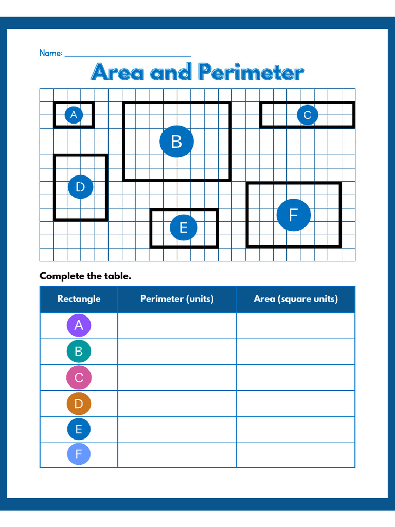 Area and Perimeter Math - Lesson 4 | PDF