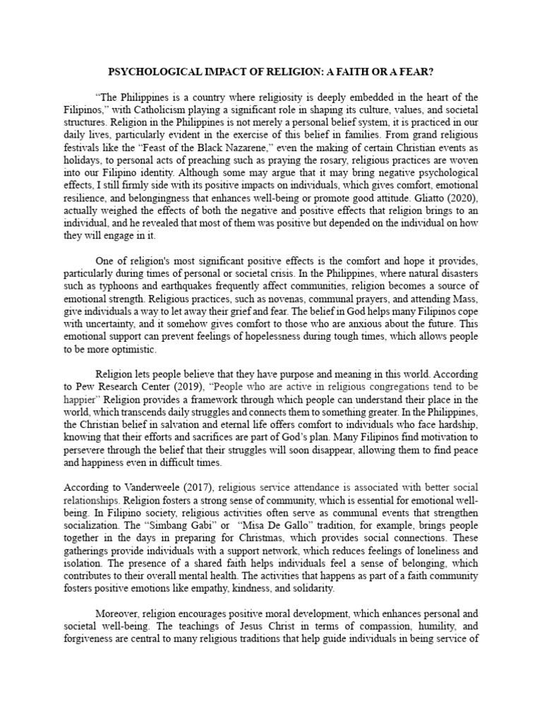 Spiritual Self-Assignment | PDF | Psychological Resilience | Forgiveness