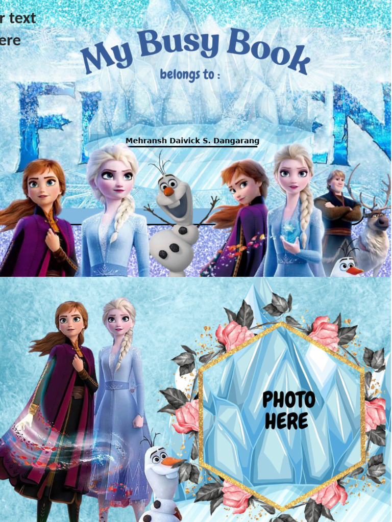 Frozen Busy Books | PDF