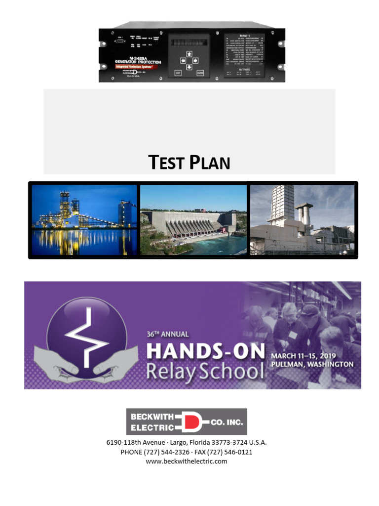 Beckwith 3425A Handout | PDF | Relay | Power Supply
