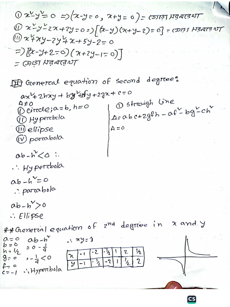 Change of Axis | PDF