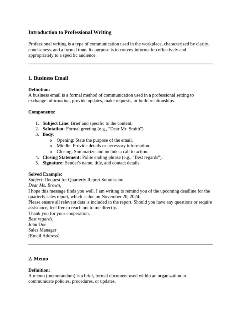 Uet Professional Writing | PDF | Memorandum | Communication