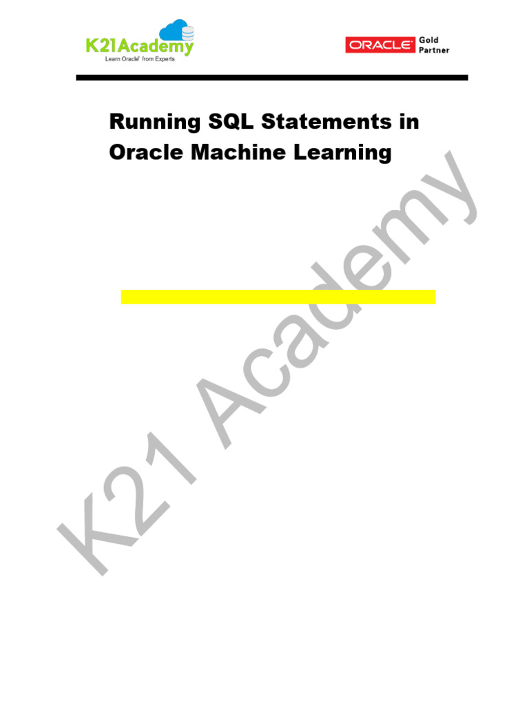 AG5 Running SQL Statements in Oracle Machine Learning Ed2 | PDF | Sql | Web Application