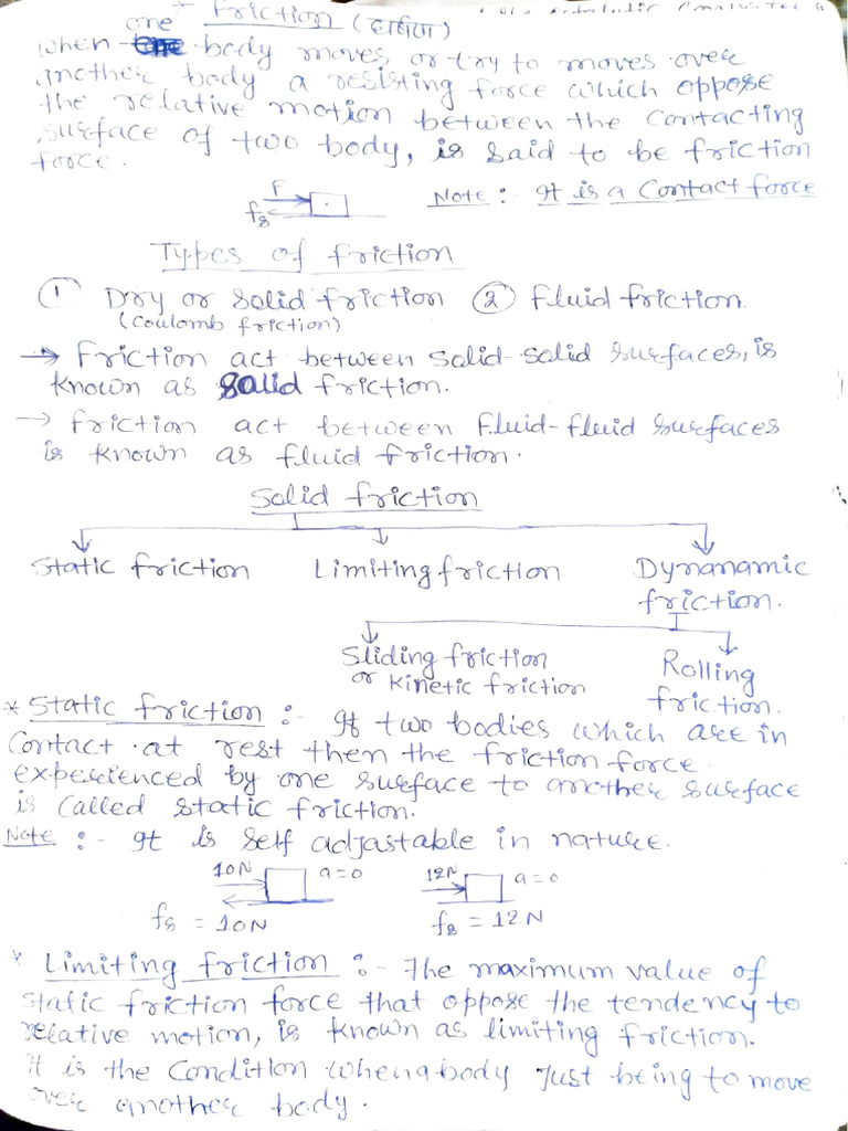 Unit03 Mechanics Pdf General Discussion Notes Teachmint Pdf