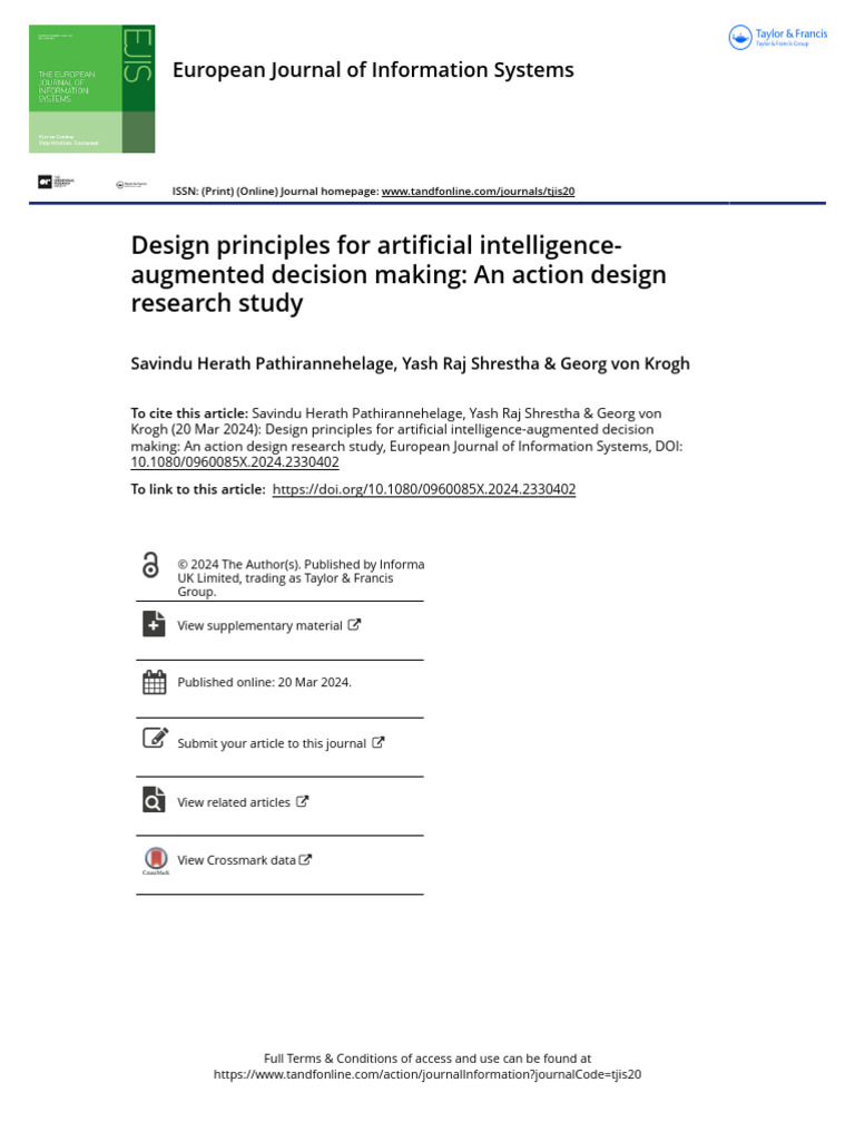 Design Principles For Artificial Intelligence Augmented Decision Making ...