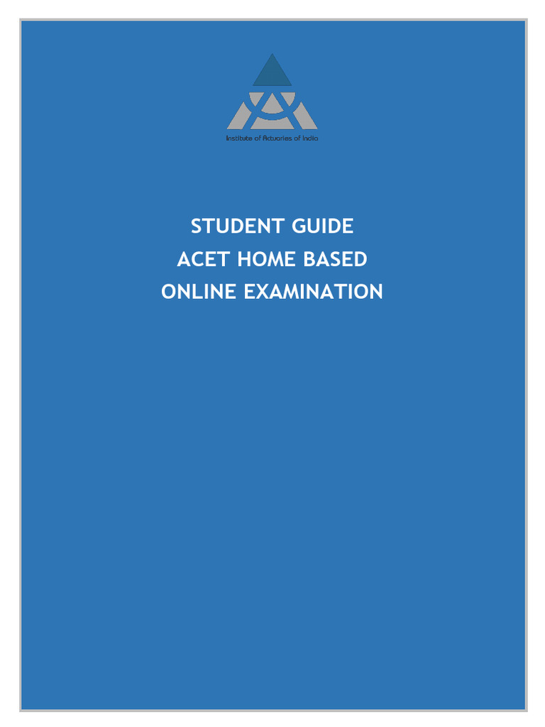 ACET Online Exam Guide | PDF | Laptop | Android (Operating System)