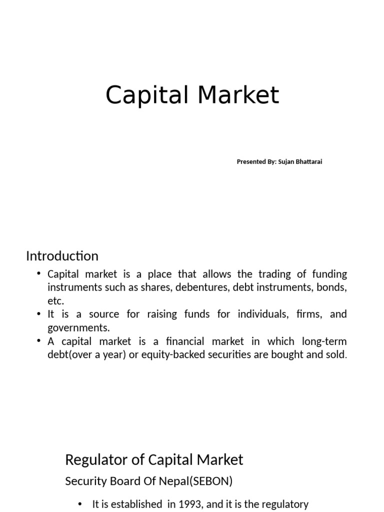 Capital Market | PDF