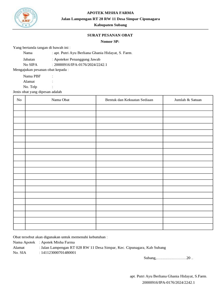SP Apotek Terbaru Reguler Edit | PDF
