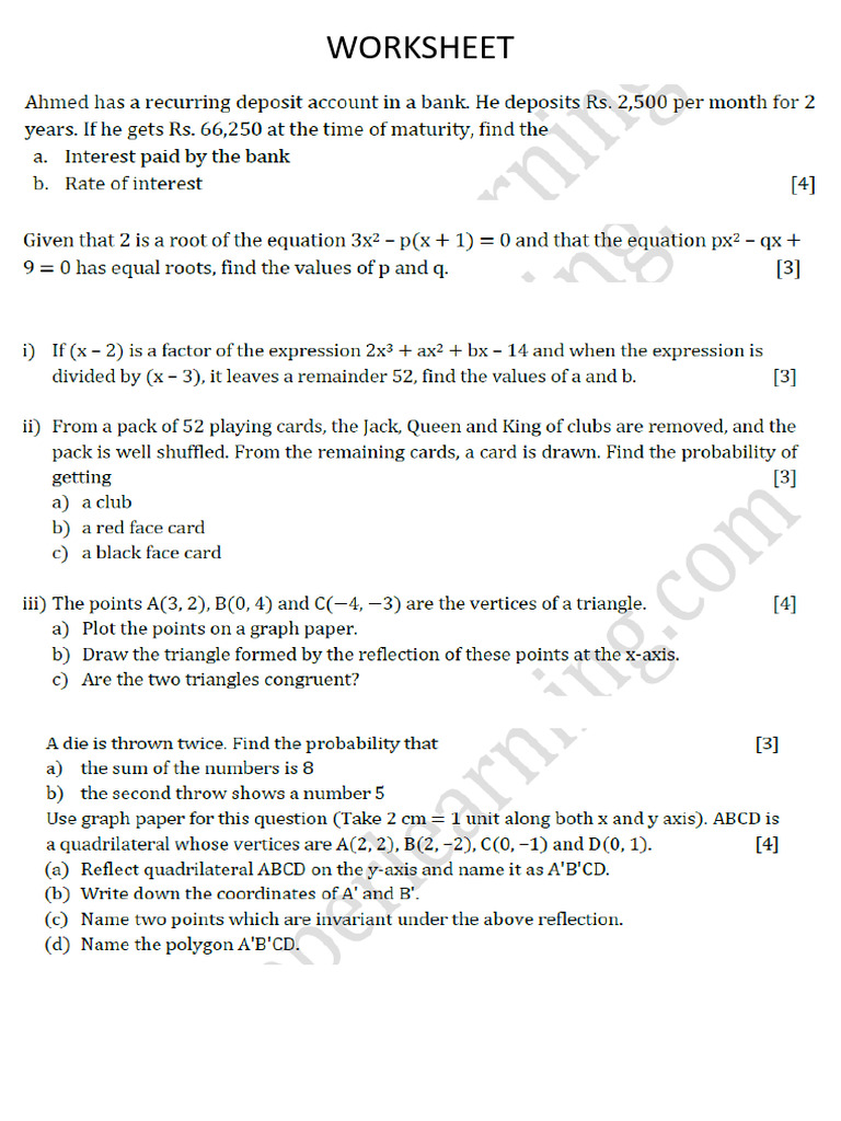 WORKSHEET | PDF