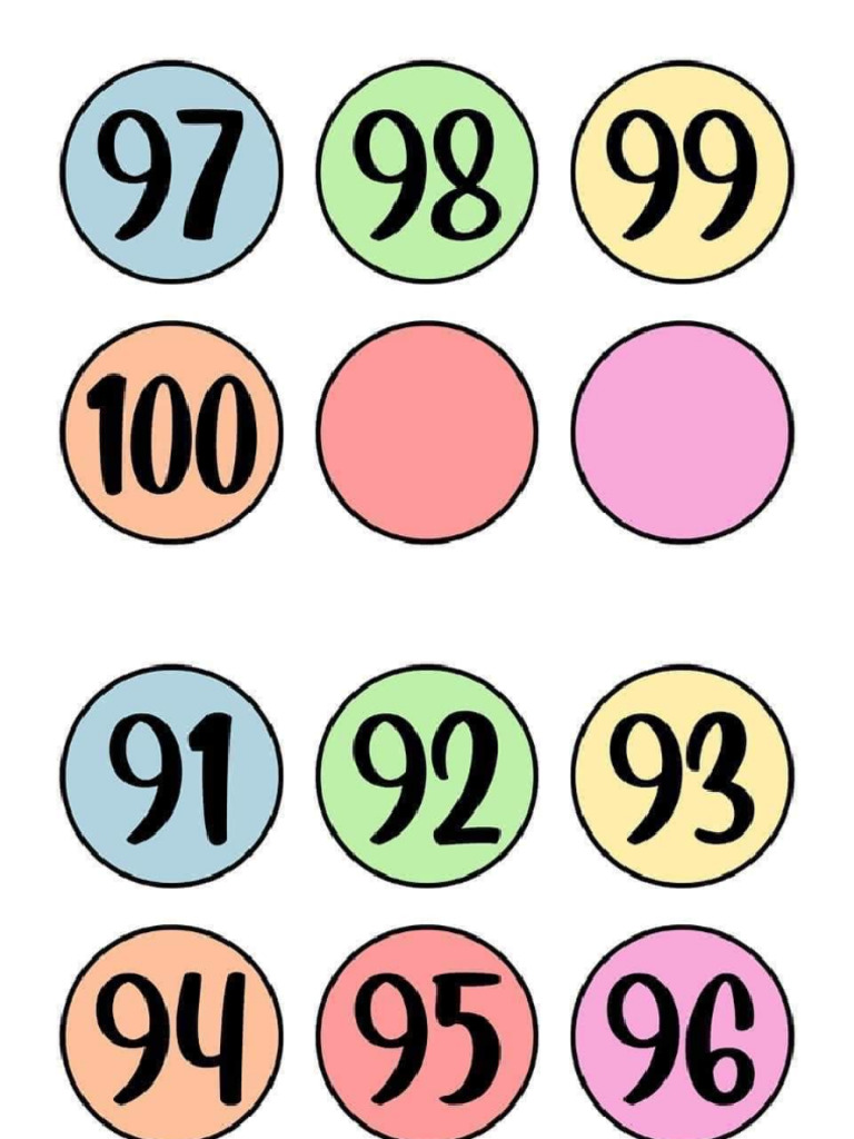 1-100 Numeros | PDF