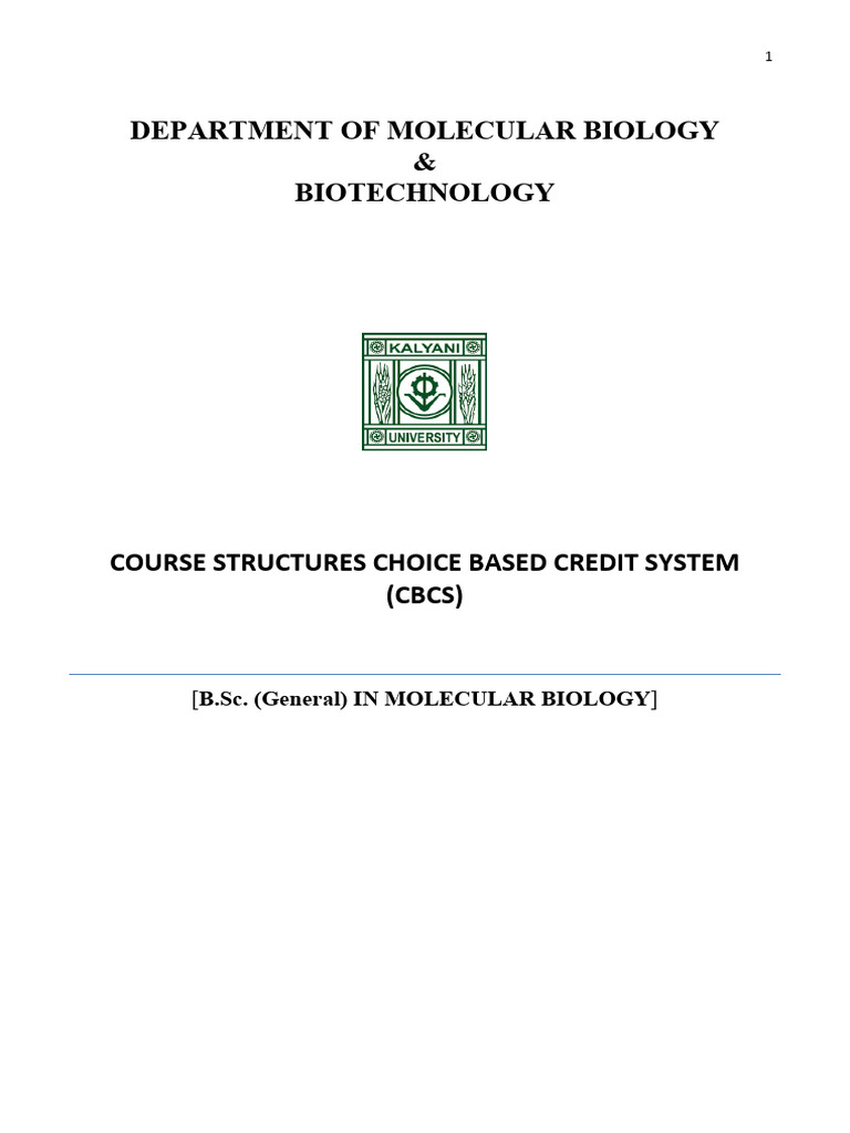 Molecular-Biology-General-CBCS-2018 | PDF | Molecular Cloning | Vector (Molecular Biology)