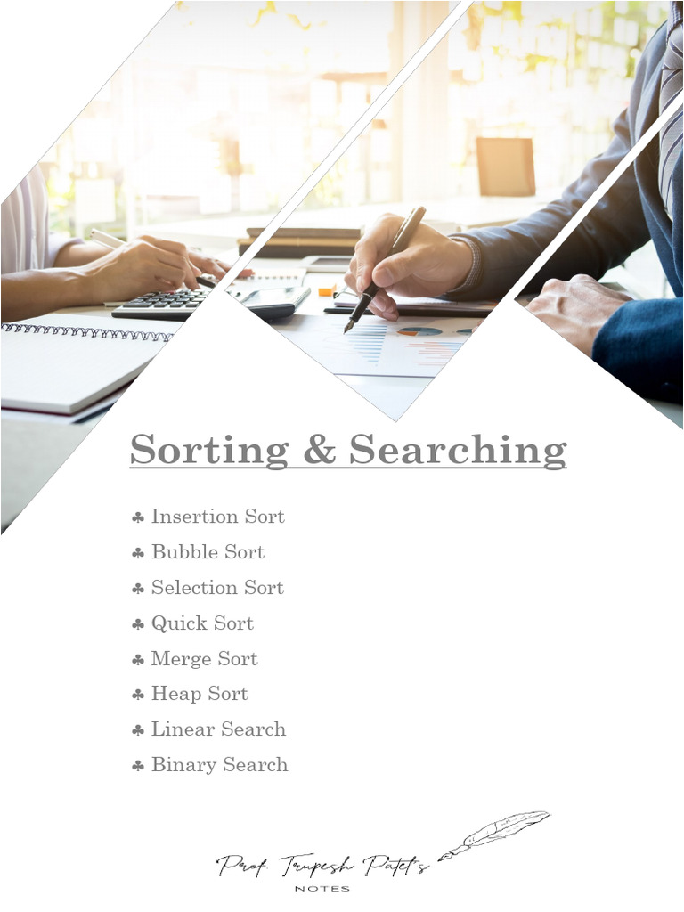 Sort and Search | PDF | Applied Mathematics | Theoretical Computer Science