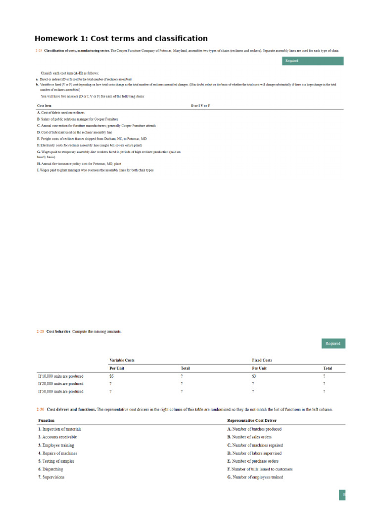 Homework 1 and 2 | PDF