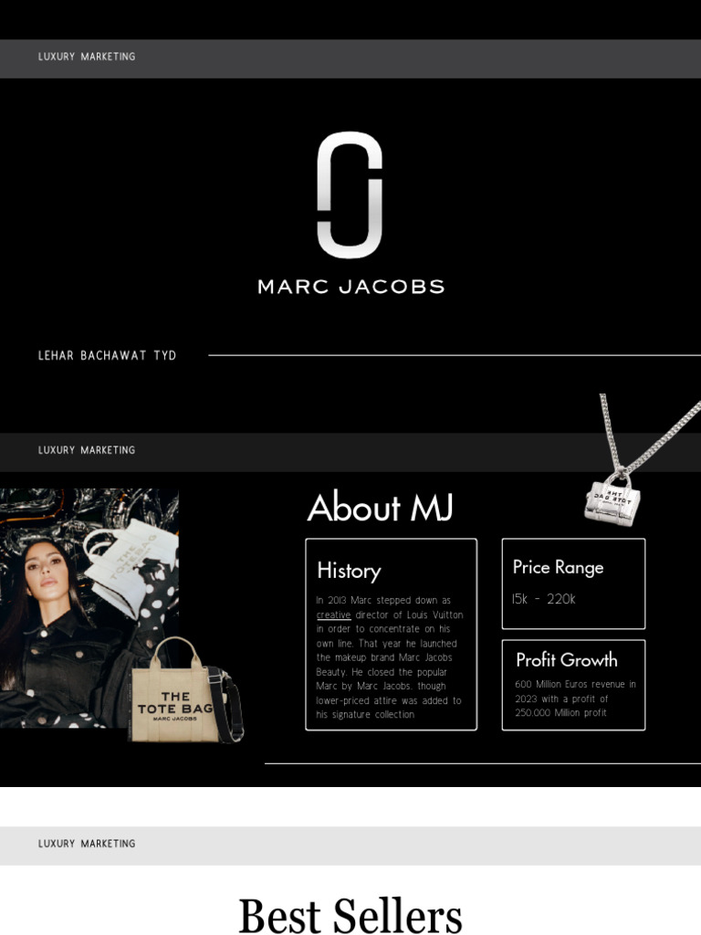 Marc Jacobs Luxury Brand Overview 2023 | PDF