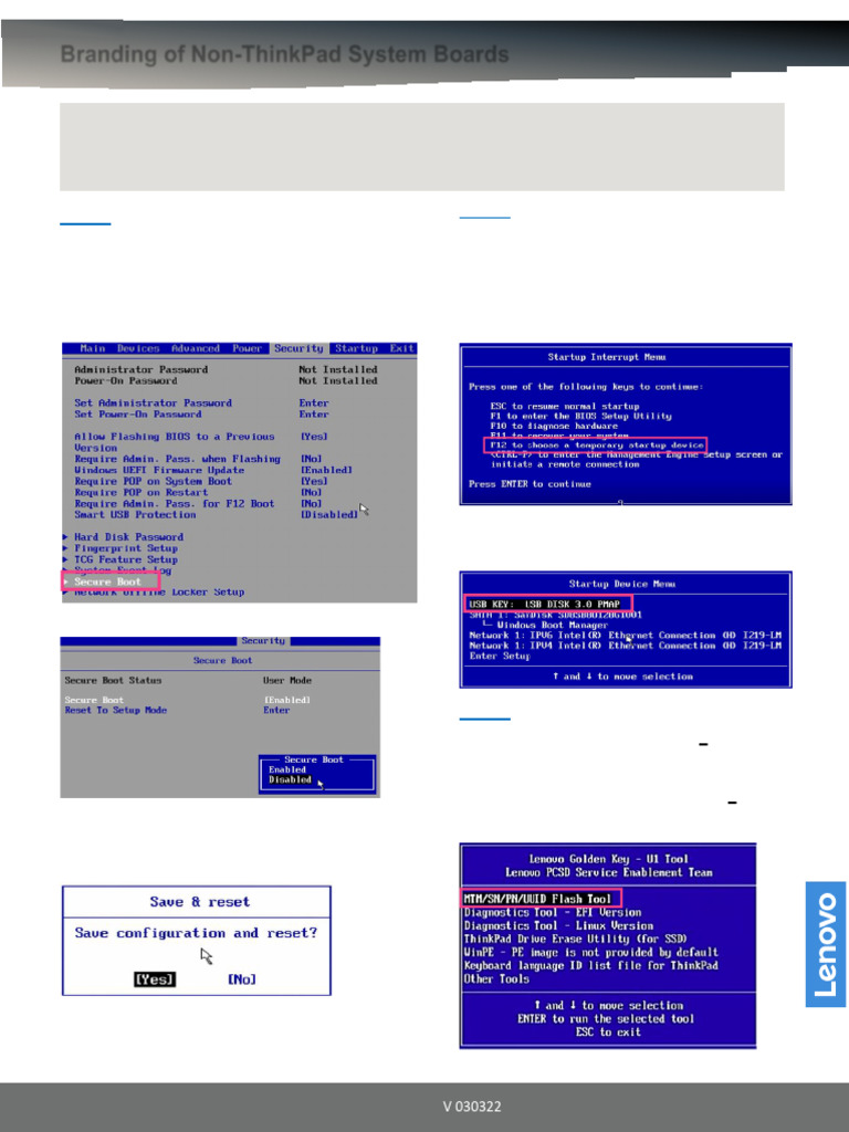 CPSW101 - Branding of Non-ThinkPad System Boards - QRC - v030322 | PDF ...