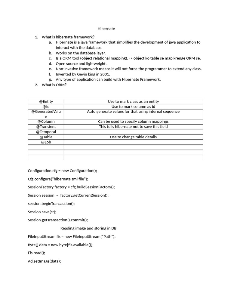 Hibernate | PDF | Databases | Software Development