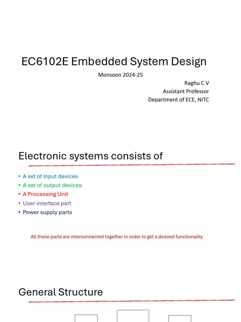 Embedded System Design - 2 | PDF | Embedded System | System