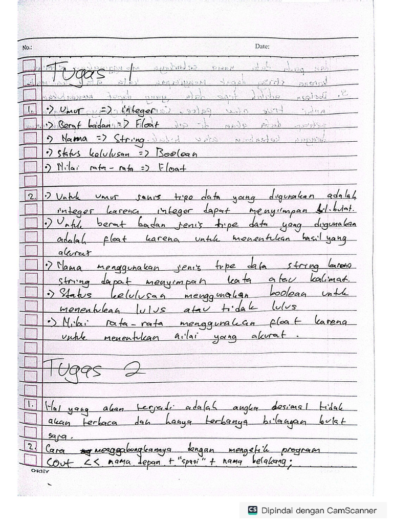 Tipe Data Dasar | PDF