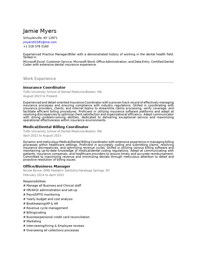 Jamie_Myers | PDF | Business