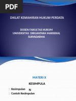 Contoh SKEMA Membuat Kesimpulan Dalam Perkara Perdata | PDF | Hukum