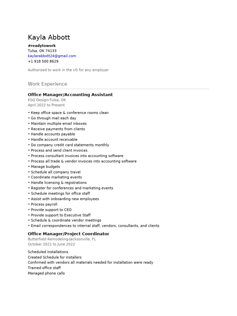 Kayla_Abbott | PDF | Accounts Payable | Business