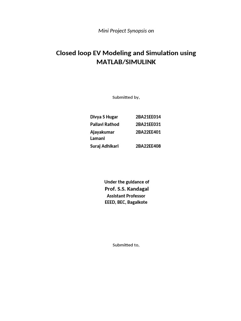 1. Mini Project Fornt Page Format-1 | PDF