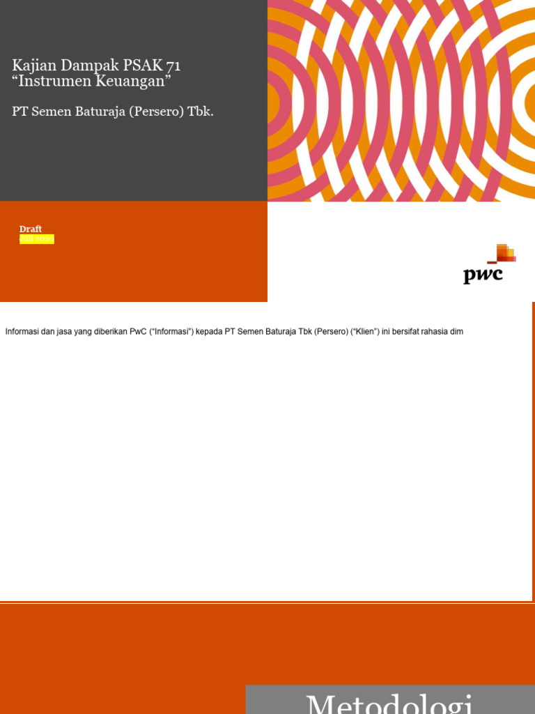 Gap Analysis PSAK 71 Final Draft Report - SBR | PDF