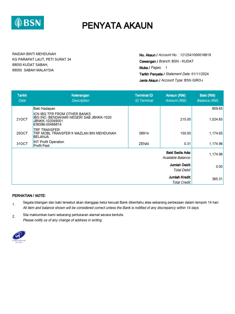 Indwdhi 20241031 | PDF | Financial Services | Accounting