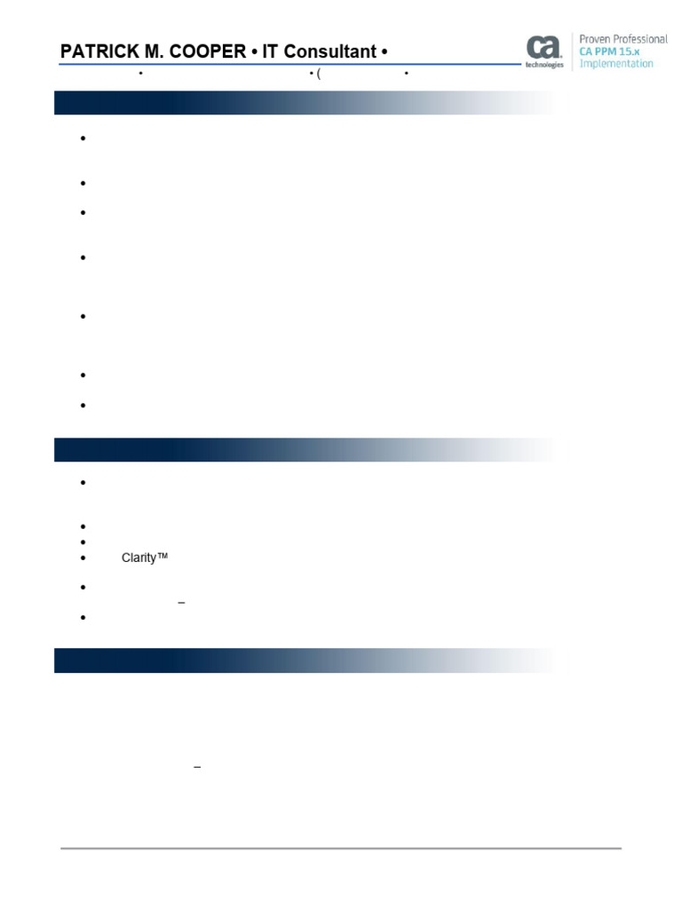 Dice Resume CV Patrick M Cooper | PDF | Ibm Db2 | Microsoft Sql Server