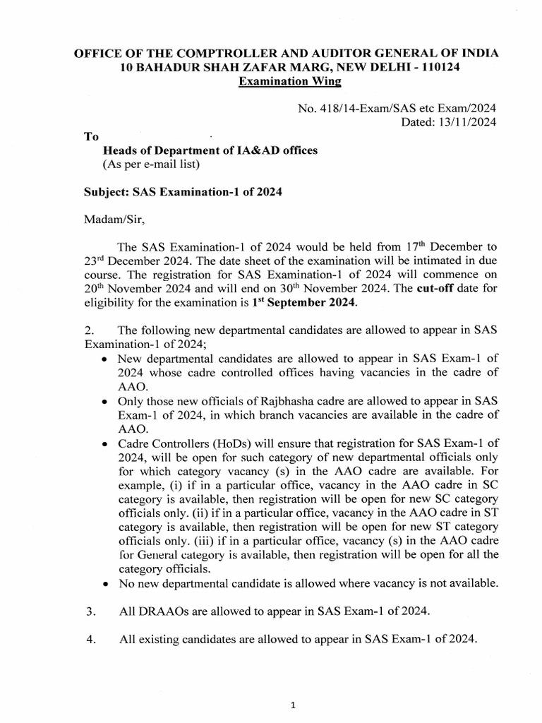 SAS Exam-1 of 2024-1 | PDF