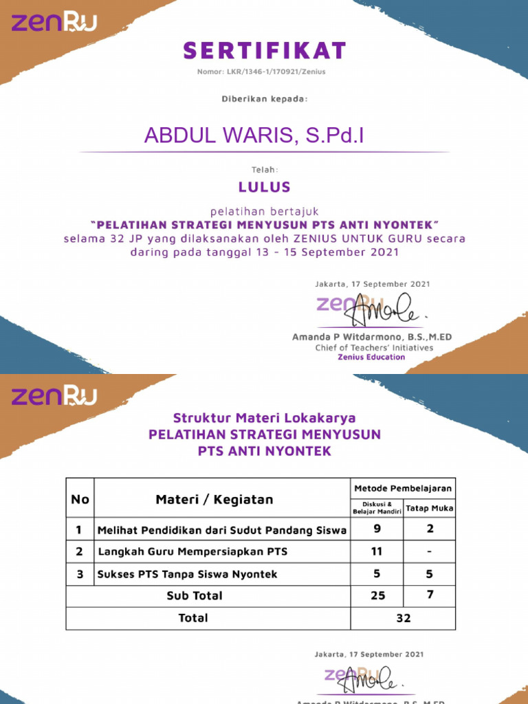 piagam seminar | PDF