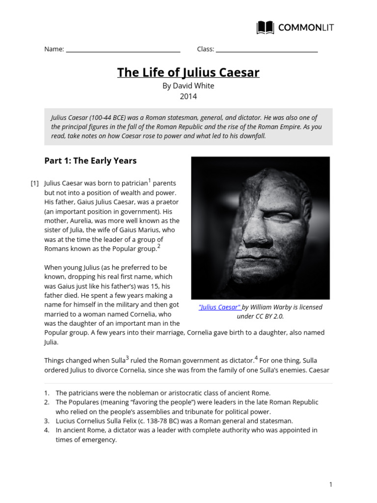 The Life of Julius Caesar-Teacher-14 | PDF | Julius Caesar | Pompey