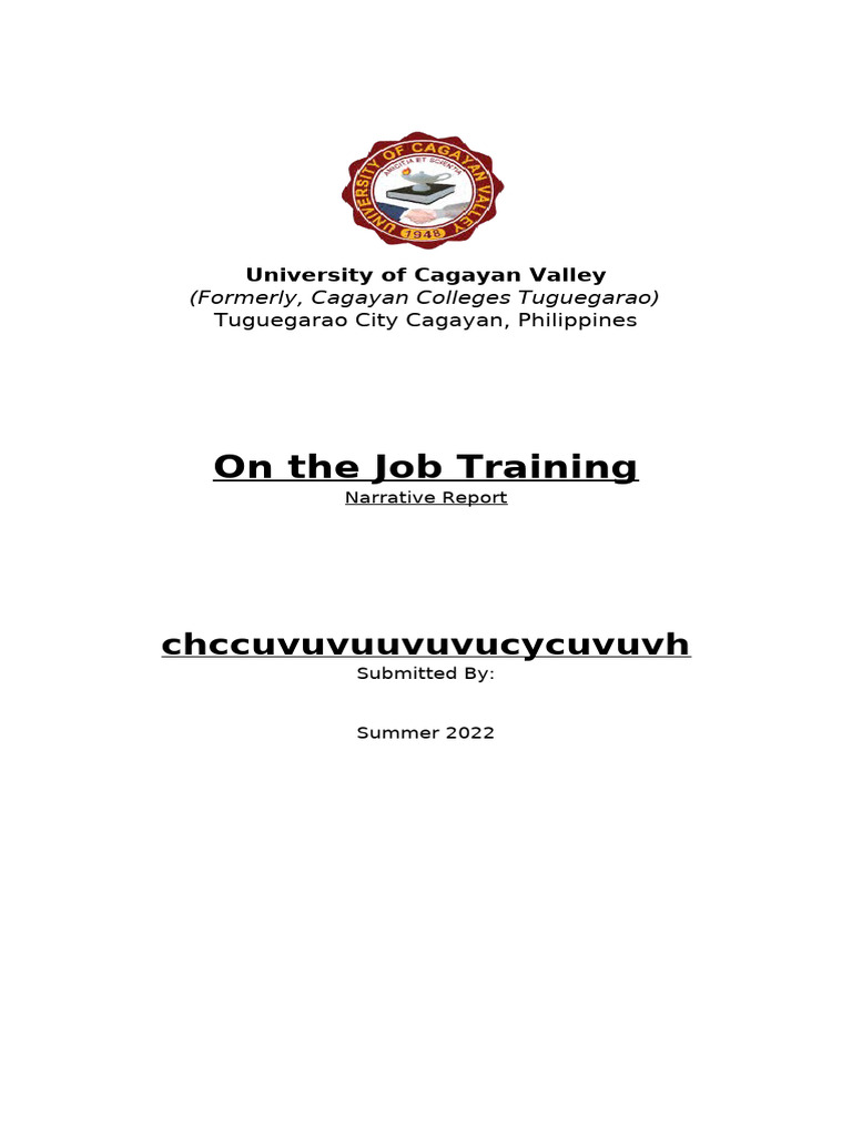 NARRATIVE TITLE PAGEgggggg | PDF