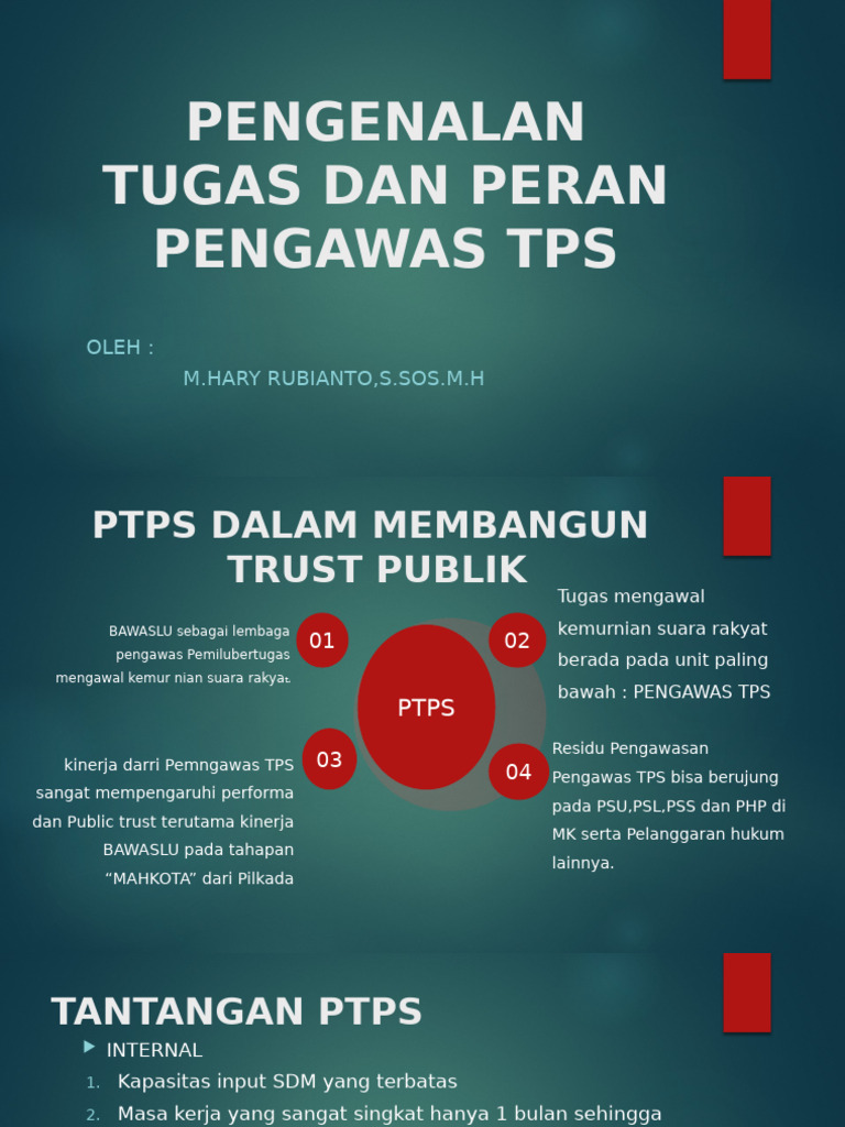 Pengenalan Tugas Dan Peran Pengawas TPS | PDF