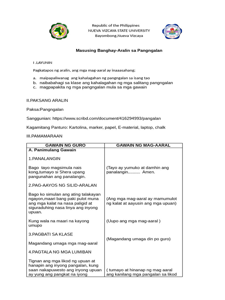 Pangngalan.-Demo 094015 | PDF